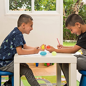 Spiky Balls Stim Toy 4 Pcs Set, Picking Desk Fidgets for Kids & Adults, ADHD Autism, Sensory Fidget Toys for School, Stress Relief and Boost Focus