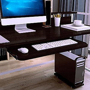 OM-PDD Keyboard Tray Under Desk Slide 20 Inches/ 24inches/ 28inches, Under Desk Tray, Slide Out Keyboard Tray Under Desk, Ergonomic, Wooden