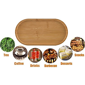 2PCS Small Wood Tray，Bamboo Tray，Wood Tray，Wood Bathroom Tray，Wooden soap Tray，Bathroom Counter Tray，Bamboo soap Dish，Kitchen soap Tray