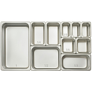Winco Anti-Jam 1/3 Size Pan, 4-Inch