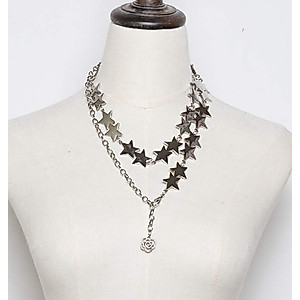 Nanxson Women's Metal Chain Waist Belt Skinny Belt Sweater Jeans Dress Belt (43in,Silver-190)