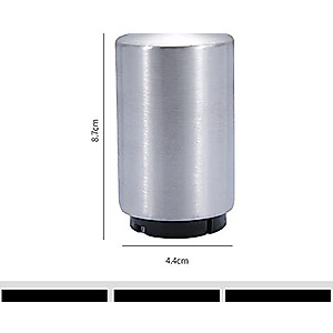 Automatic Beer Bottle Opener, Push Down and Pop Off Bottle Opener, Glass Soda Bottle Opener, No Damage to Bottle Cap with Magnet (Silver)