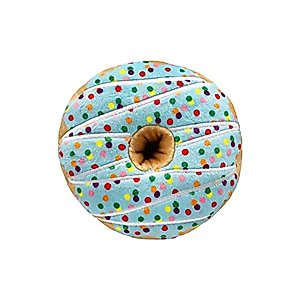 Huxley & Kent H&K for Dogs Power Plush | Drizzle Donut Blue (Large) | Funny Dog Toy | Dog Toy with Squeaker | Dog Gift | Fun, Durable, and Safe | Squeaky Dog Toy