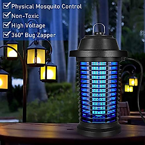 Horyii Bug Zapper Outdoor, Mosquito Zapper Fly Zapper for Outdoor Indoor, Mosquito Killer for Backyard, Patio