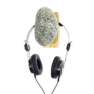 Sea Stones Coast Hook - Coat Hook - Hand Selected, Natural Stone Wall Hook with Elegant Wooden Backplate - Hang Your Coats, Towels, Robes & More with Both Indoors & Outdoor Uses (3 Pack, Ash)