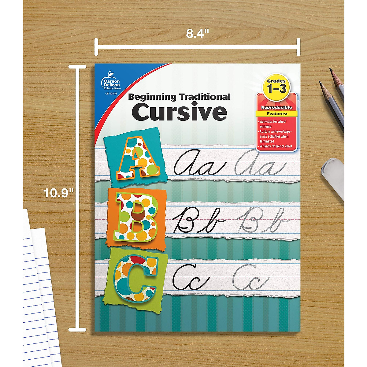 Beginning Traditional Cursive Handwriting Workbook for Kids, Handwriting Practice for Cursive Alphabet and Numbers (Learning Spot)
