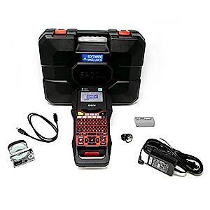 LABELWORKS Epson LW-PX700PCD Industrial Label Maker Kit - Complete Kit with Accessories, Compatible with Large Variety of Tape Types, Portable Handheld Label Printer