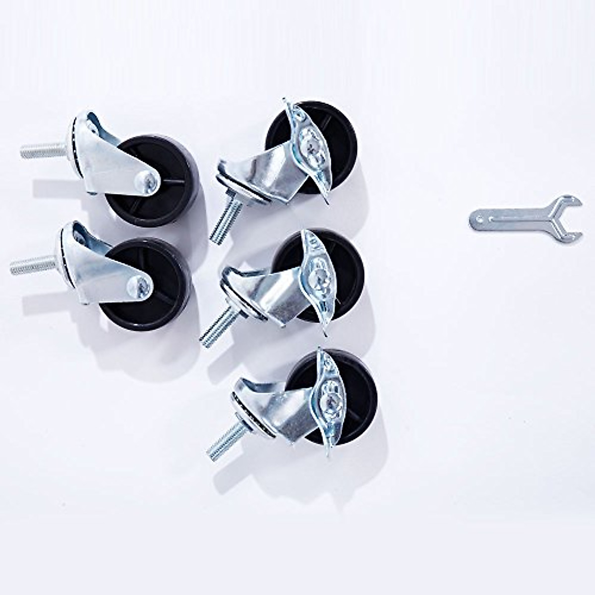 HOMEN 6 Tiers Corner Shelf Adjustable Metal Storage Wire Shelving Unit (Silver)