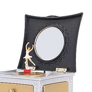 Wene Jewelry Box, Musical Jewelry Box Decoration Gifts Dancing Girl for Small Items Collection