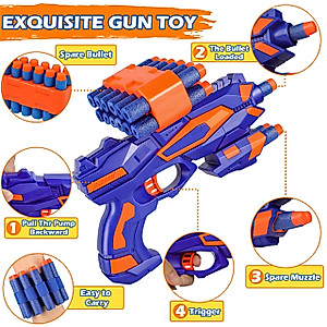 SWEMNED Digital Shooting Targets for Nerf Guns Practice Toy, Upgrade 5 Auto Reset 3 Game Mode Electronic Scoring, Ideal Fun Gifts Toys Age 5,6,7,8,9,10,11,12,13+ Year Old Kids/Boys/Girls, Blue, Large