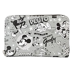 Loungefly Disney 100: Black and White Vault Wallet, Amazon Exclusive