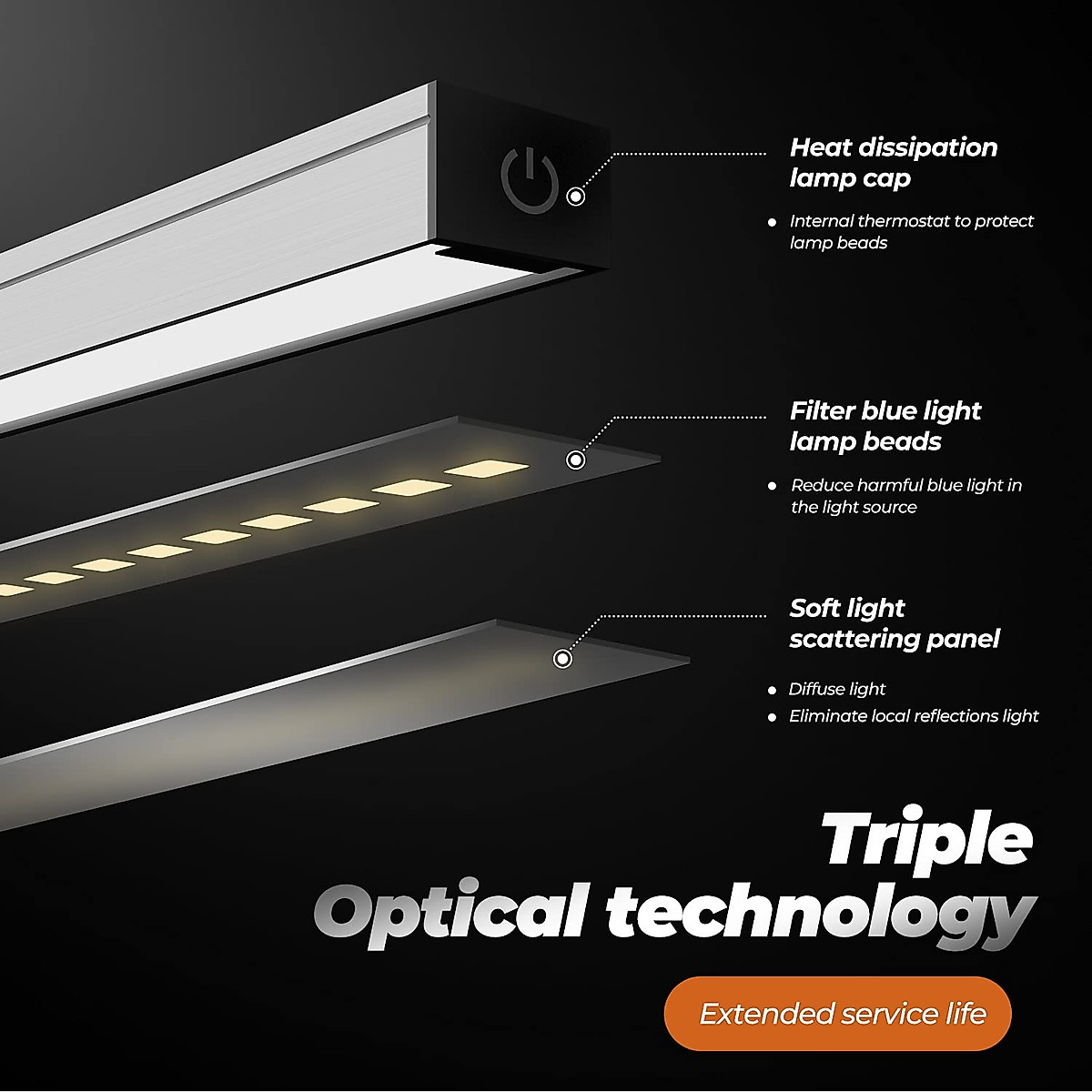 bolowei LED Grand Piano Lamp - Portable Piano Light with Clip-on Music Stand Light,Aluminum, Modern Design, 3 Color Temperatures, Rotated Lamp Cap & Onekey Dimming 10W