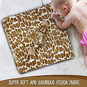 LIBLER Giraffe Baby Security Blanket, Loveys for Babies 15 inches, Plush Baby Blanket, Animal Baby Blanket, Animal Blankets for Babies, Security Blankets for Babies, Baby Blankets Unisex