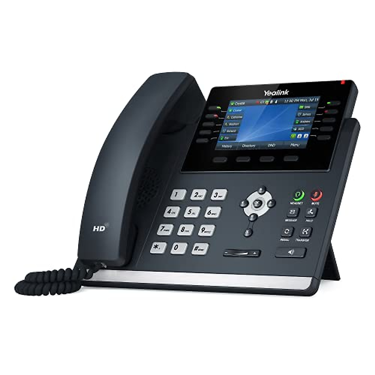 Yealink T46U IP Phone, 16 VoIP Accounts. 4.3-Inch Color Display. Dual USB 2.0, Dual-Port Gigabit Ethernet, 802.3af PoE, Power Adapter Not Included (SIP-T46U) (Renewed)