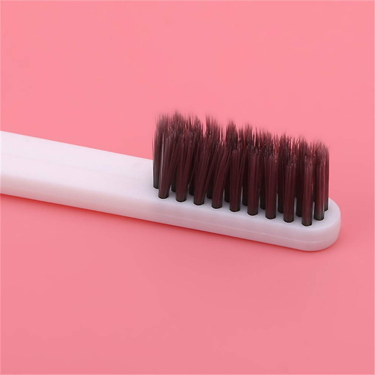 GUAngqi Simple Style Toothbrush Travel Portable Hygiene Oral Adults Disposable Toothbrush Hiking Tooth Brush Cleaning Tools Hotel Cheap Toothbrush,White,Plastic