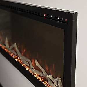 Modern Flames Spectrum Series Slimline Wall Mount/Built-In Electric Fireplace (SPS-50B), 50-Inch