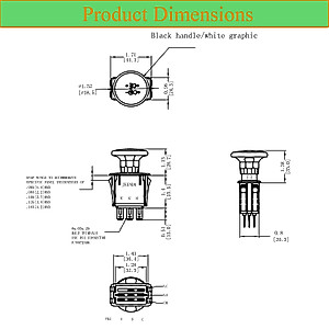 JEENDA PTO Switch for Dixie Chopper 6201-303 Delta 6201-303 6204-303 Bush Hog 50018299 Bunton PL7994