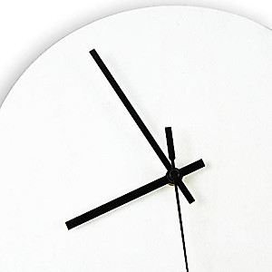 Wood Wall Clocks Symmetrical Yellow Fractal Flower Simple Watches Time for Kitchen Office Living Bedroom Wood Round Wall Clock Made in USA