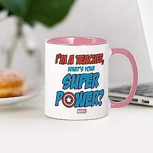 CafePress Captain America Teacher Mug Ceramic Coffee Mug, Tea Cup 11 oz