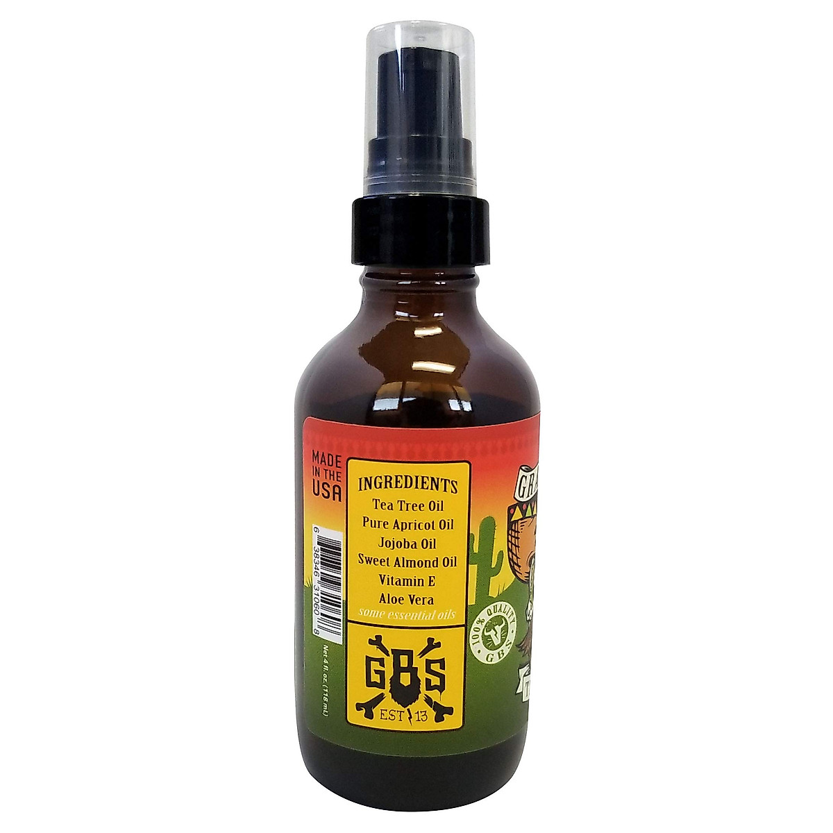 Grave Before Shave Beard Oil (Tequila Limon Blend) 4 oz. Bottle