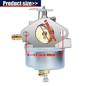 QAZAKY Adjustable Carburetor Compatible with Tecumseh 640052 640054 640058 640058A 640349 HMSK80 HMSK85 HMSK90 HMSK100 HSMK110 LH318SA LH358SA 8HP 9HP 10HP Snowblower Snow Thrower Generator Shredder