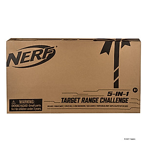 NERF Elite 5-in-1 Target Challenge - Five Unique Targets with Five Stackable Bases Plus Trophy Target Token