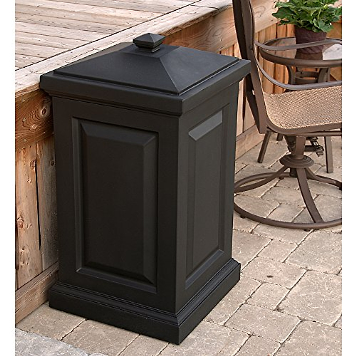 Mayne Berkshire Multi-Purpose Storage Bin - 20in x 20in x 38in - 45 Gallons of Storage Capacity - Polyethylene (4835-B)