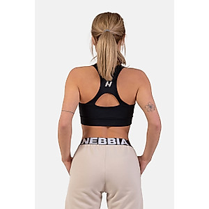 NEBBIA Active Sports Bra Medium Impact 413 Black
