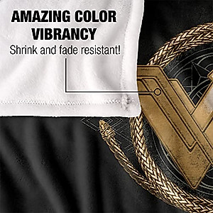 Wonder Woman Lasso Logo Silky Touch Super Soft Throw Blanket 50" x 60"