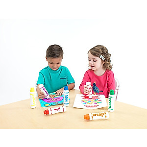 Do A Dot Art! Set of 4 Pack Rainbow Washable Dot Paint Markers for Kids and Toddlers, The Original Dot Marker