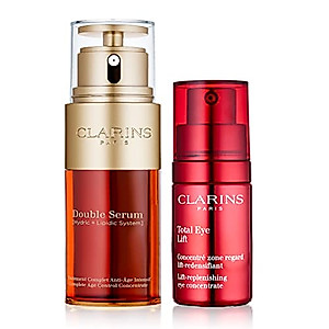 Clarins Double Serum | Award-Winning | Anti-Aging | Visibly Firms, Smoothes and Boosts Radiance in Just 7 Days* | 21 Plant Ingredients, Including Turmeric | All Skin Types, Ages and Ethnicities