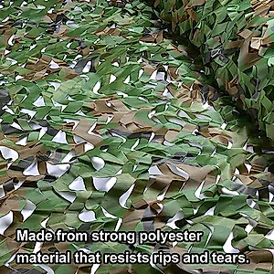 FullLit Camo Netting, Camouflage Netting, Hunting Blind Camo Net, Army Party Decorations, Sunshade Fence Nets, Lightweight, Bulk Roll, Mesh, Great for Camping, Shooting, Photograph, Car Cover, Outdoor