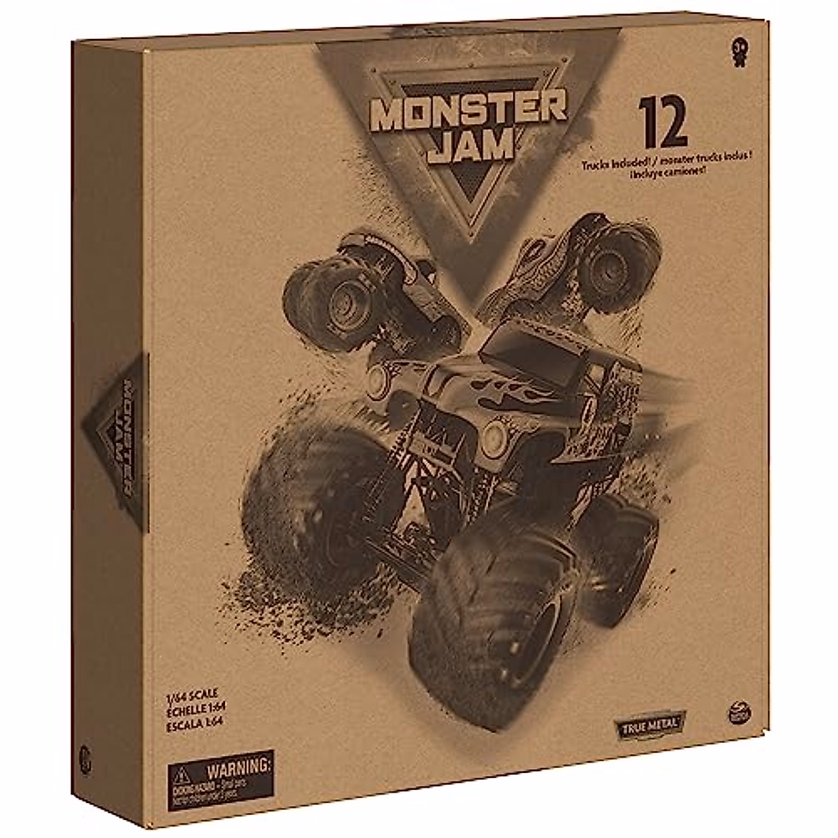 Monster Jam, Official 12-Pack of 1:64 Scale Die-Cast Monster Trucks, Amazon Exclusive
