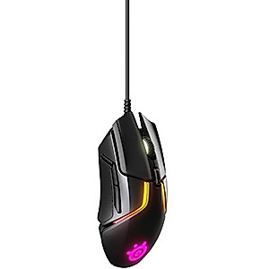 SteelSeries Rival 600 Wired Gaming Mouse - 12,000 CPI TrueMove3+ Dual Optical Sensor - 0.5 Lift-off Distance, RGB Lighting, USB PC Gaming Mice Compatible with Windows and Mac Computer/Laptop (Renewed)