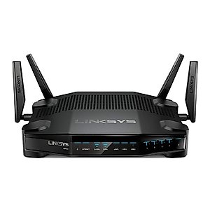 Linksys WRT Gaming WiFi Router Optimized for Xbox, Killer Prioritization Engine to Reduce Peak Ping and Latency, Dual Band, 4 Gigabit Ports, AC3200 (WRT32XB)