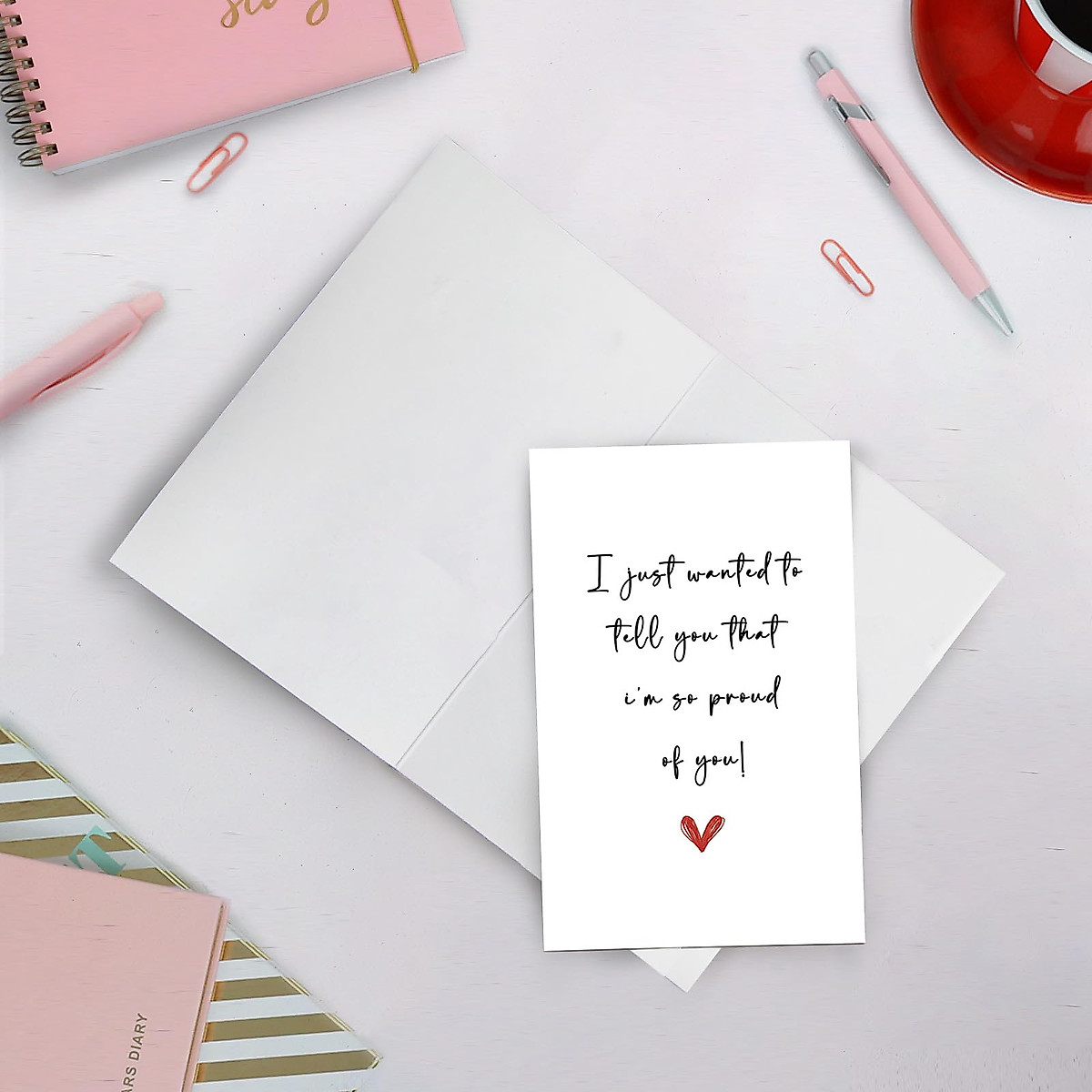 SuperShunhu Proud of You Card, Well Done Card, Congratulations Card for Friends Son Daughter, Graduation Card, New Job Card, Encouragement Card