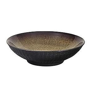 Pfaltzgraff Cambria 16-Piece Stoneware Dinnerware Set, Service for 4, Dark Brown