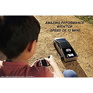 Hot Wheels 1:10 Tesla Cybertruck Radio-Controlled Truck & Electric Cyberquad, Custom Controller, Speeds to 12 MPH, Working Headlights & Taillights, For Kids & Collectors [Amazon Exclusive]