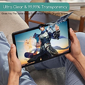 KEANBOLL 2-Pack Tempered Glass Screen Protector For All-New Amazon Fire HD 10/Fire HD 10 Plus Tablet 10.1 Inch (13th-11th Generation, 2023-2021 Released)[Reduce Fingerprint][Anti Scratch]