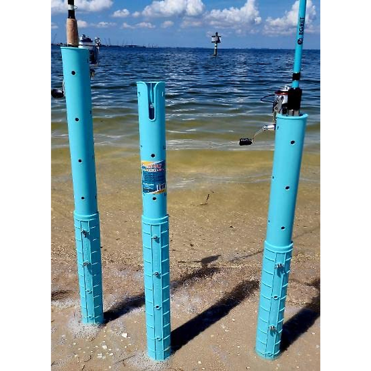 Adjustable Sand Spike Rod Holder-great for surf, bank, beach fishing, from 24" expand to 44"