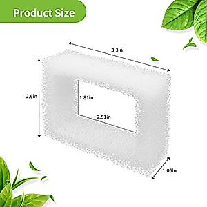 Sponge Foam Filter Replacement for Cup Cake Ceramic Pet Fountain and 2L/67oz Round Stainless Steel Cat Water Fountain, Katlikatqi Pre-Filter Compatible with DR-DC-160 Water Pump (Pack of 12)