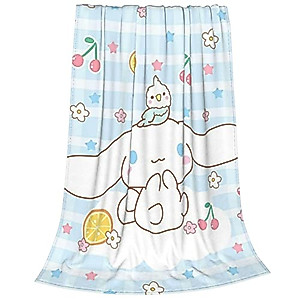 TuiXinAP Blanket Soft Cozy Flannel Lightweight and Comfortable Bedroom Living Room Sofa Throw Blankets for Adults Kids,50''x40''