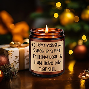 Fairy's Gift Sober Candle, Sobriety Gifts for Women Men, Funny Gifts for Sobriety, Sober Gifts for Women Men, Sobriety Anniversary Recovery Gifts, Sober Anniversary Congratulations Gifts for Him, Her