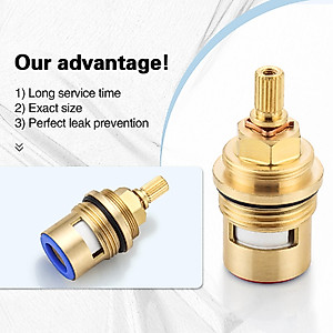 Ceramic Valve for Kohler 1000187, 3/4" Ceramic Cartridge Counterclockwise Close, Faucet Cartridges Replacement Assembly, Fits for Kohler Bath Faucet