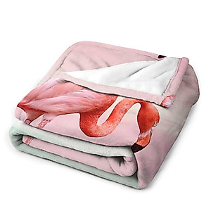 Flamingo Blanket Flamingo Gifts for Girls Boys Woman Kids Flamingo Lover Throw Blankets Soft Blanket Warm Fleece Flannel Plush Blankets for Bed Sofa Couch 40"x50"