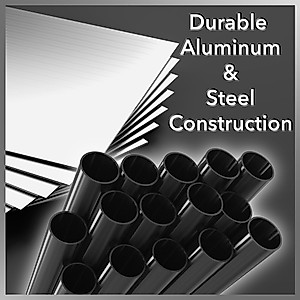 Saloniture Aluminum Salon Instrument Tray, Heavy-Duty Metal Rolling Base