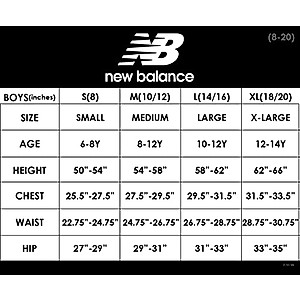 New Balance Boys' Active Shorts Set - 4 Piece Short Sleeve T-Shirt and Gym Shorts (8-20), Size 10, Sky/White