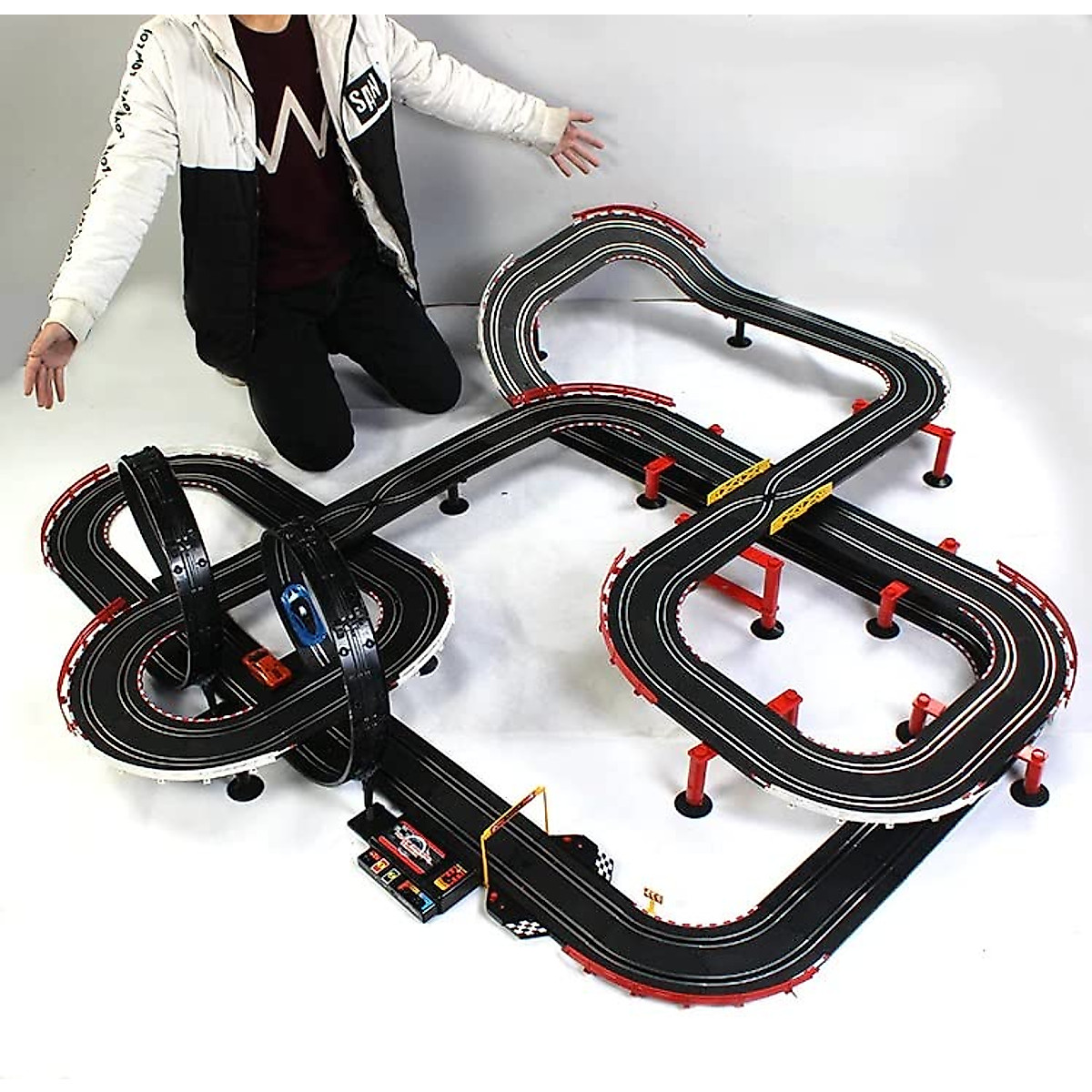 Vintage Muscle Car Huge 1:43 Scale Slot Car Race Track