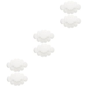 DECHOUS 6 Sets Cloud Decoration Wedding Decoration Home Decorations Garland Decor Nativity Decor Christmas Cloud Ornaments Felt cloudgarlands Party Supplies Clouds Pendant for Home Window