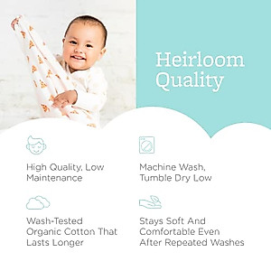 MONICA + ANDY Organic Cotton Muslin Baby Blanket - Unisex Crib and Tummy Time Blankets for Girl or Boy - Infant, Toddler, or Big Kid Blanket - 47”x47” (Pink Cabana Stripe)